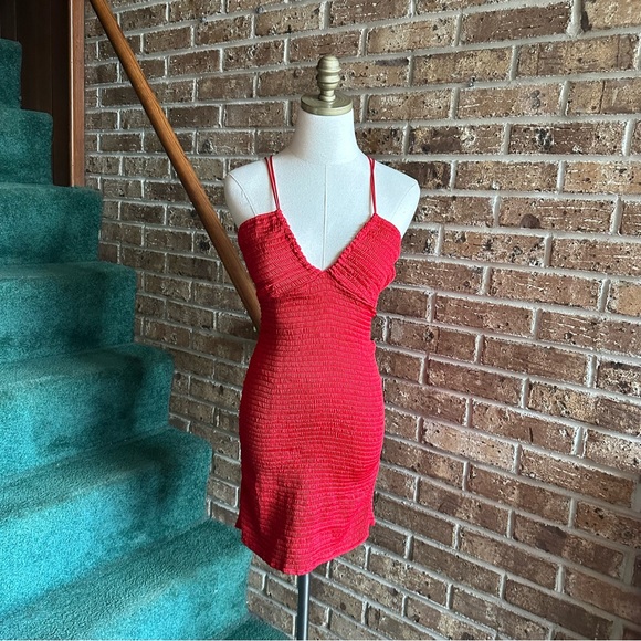 Free People | Dresses | Free People Shes A Catch Slip Ruched Shirred ...